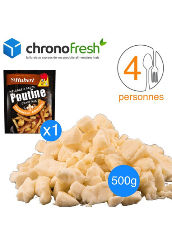 Pack cheese + poutine sauce | Poutine dish