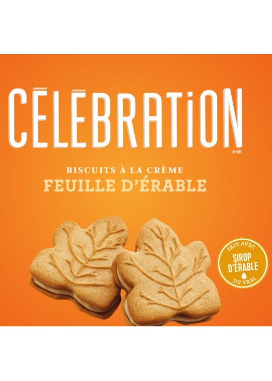 Pack of 5 Maple Leaf Cream Cookies | Canada