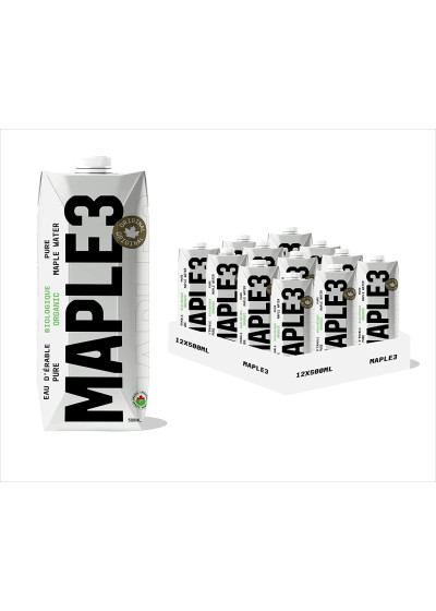 Maple 3 organic maple water from Canada | 330 ml | Maple treasures