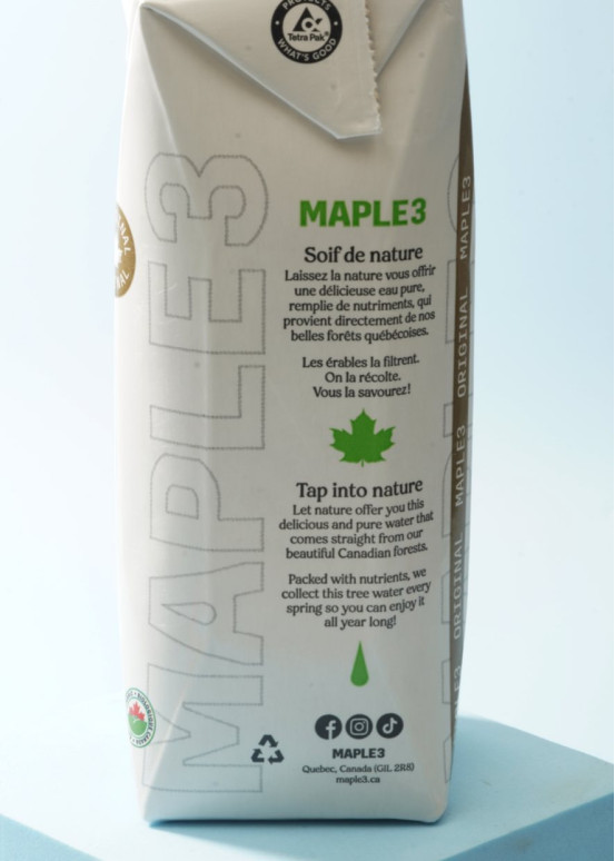 Maple 3 organic maple water from Canada | 330 ml | Maple treasures