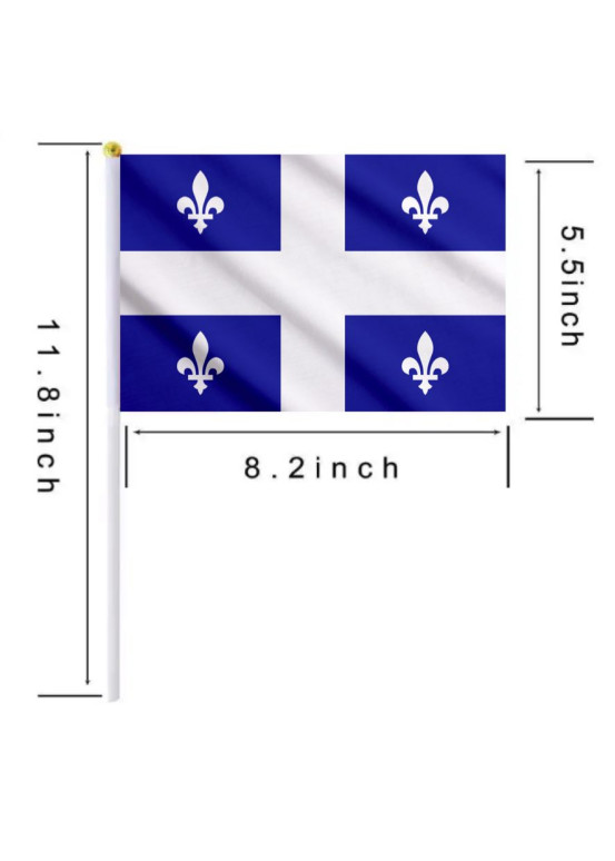 Set of 10 mini flags of Quebec - Les Trésors d'érable