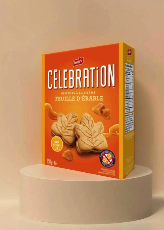 Celebration Maple Leaf Cookie - Authentic Quebec Delight