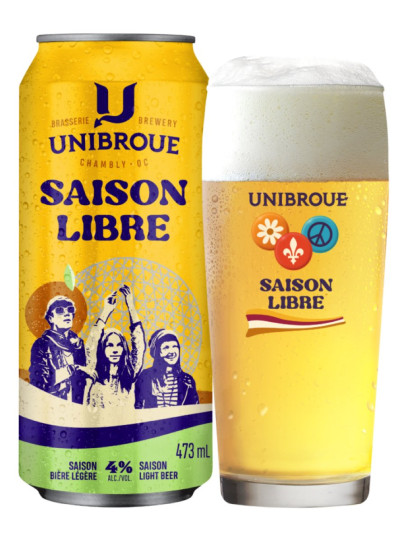Cerveza Unibroue Saison Libre – Rubio Claro 4% al estilo belga
