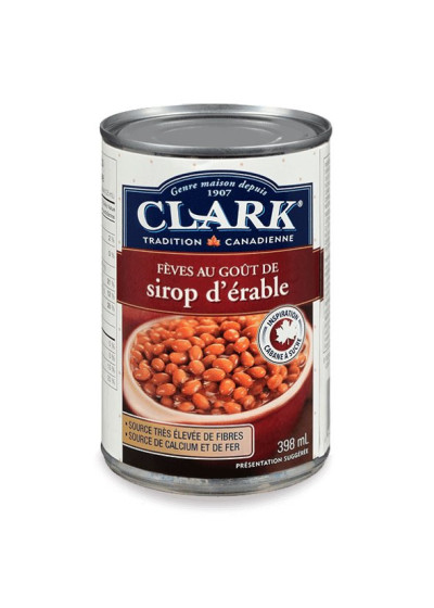 Quebec maple syrup flavored beans